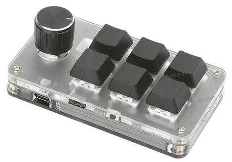 Teclado Mecânico 6 teclas 1 Knob Bluetooth Macros Edição - OUTEMU ...