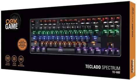 Teclado mecânico gamer spectrum reloaded tc602 - led - switch blue ...