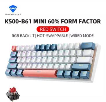 Teclado Mecânico Mini K500-b61 60% Hot-Swappable RGB USB-C - Machenike - Teclado - Magazine Luiza