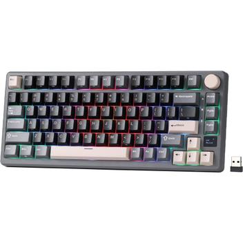 Teclado Mecânico Royal Kludge RKM75 75% Sem Fio Switch Blue - Keycaps ...