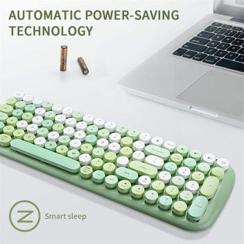Teclado multi-dispositivo de teclado de computador sem fio Qwert ...
