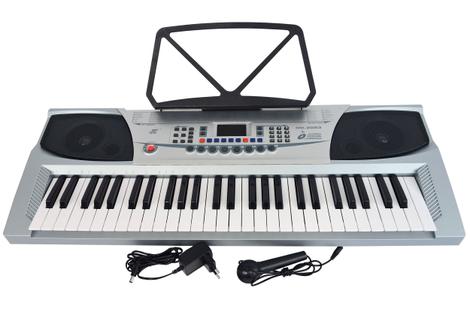 Teclado Musical Meike 54 Teclas MK-2083 - Visor LED + Fonte Bivolt ...