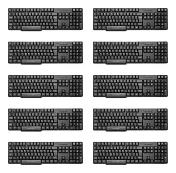 Teclado Para Escritório Simples Com Fio Usb 10un Atacado - TechItv ...
