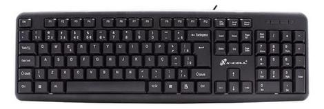 Teclado Para Notebook E Pc Slim Multimídia Usb Teclas Macias - X-cell ...