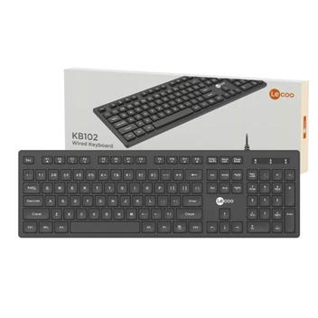 Teclado USB Lecoo Mult KB102 - USB - ABNT2 - com Teclas Multimídia - Preto - KB102 - Teclado ...