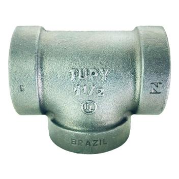 Tee Tupy 1.1/2 NPT 300 LBS Alta Pressão - Conexão Hidráulica T - Magazine Luiza
