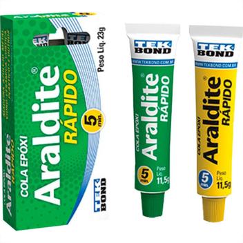 Tek Bond Araldite Rapido 23Gr (05 Minut) - Kit C/6 Pc - Adesivo Epóxi ...