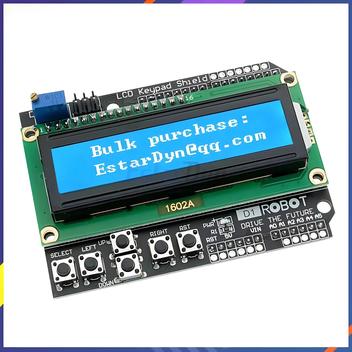 Tela Azul Estardyn 1602 LCD Teclado Escudo Módulo Display Para Arduino ATMEGA328 ATMEGA2560 ...