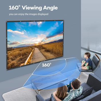 Tela de projeção de 150 polegadas, tela de cinema - Lightbek Official ...