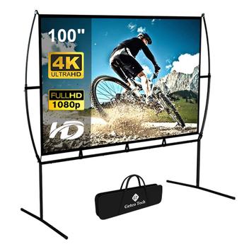 Tela de Projetor Portátil e Dobrável GT GETCO TECH - 100" 16:9 - Tela ...