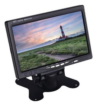 Tela Monitor Digital Lcd 7 Colorida - Hdmi - Vga - Av Cor Preto - TFT ...