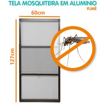 Tela Mosquiteira em Alumínio Altura regulável de 68 a 127cm e Largura ...