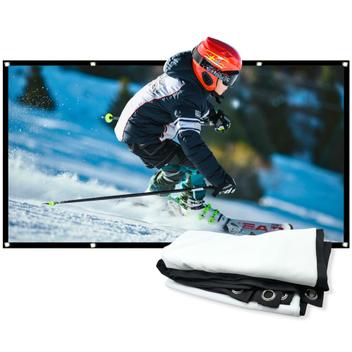 Tela Para Projetor 169 100 Polegadas Salange Com Furos Branca - Tela de ...