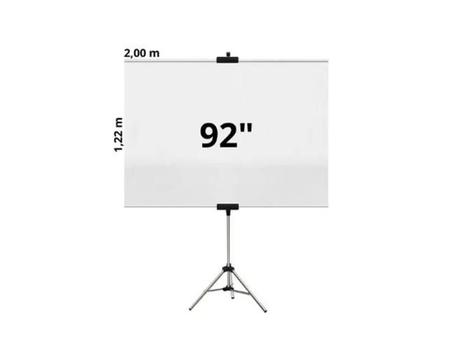 Tela Telão 100 Polegadas Lona Projeção Projetor Datashow - Full Vendas ...