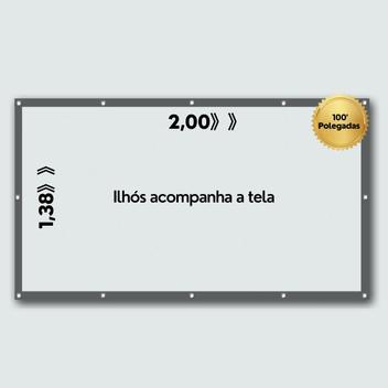 Telão De 100 Polegadas Lona De Projeção E Projetores - Tela De Projeção ...