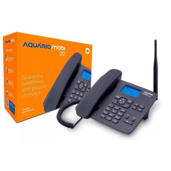 Telefone Celular Fixo Aquario 2g Para 2 Chips Cor Preto CA-42S ...