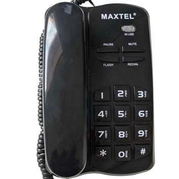 Telefone Fixo com Fio Maxtel MT-3036 Preto - Aparelho de Telefone ...