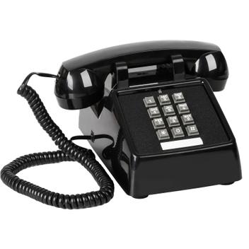 Telefone Fixo com Fio Sangyn Classic - Design Vintage Retro Preto ...