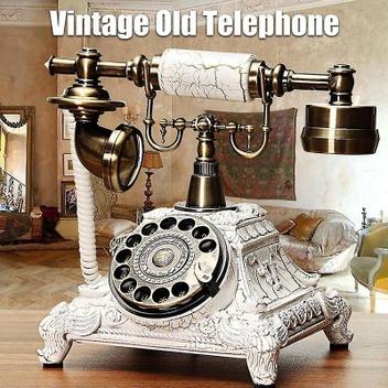 Telefone Fixo Giratório Vintage - Para Escritório, Residência e Hotel ...