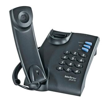 Telefone Fixo Intelbras Pleno Sem Chave de Bloqueio Grafite - Aparelho ...