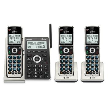 Telefone residencial sem fio AT&T BL3107-3 com Bluetooth e atendimento ...