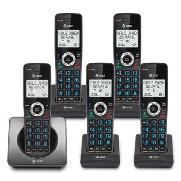 Telefone residencial sem fio AT&T GL2101-5 DECT 6.0 5-Handset - Ramal ...