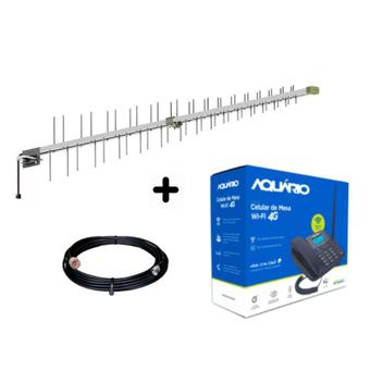 Telefone Rural Cel 4G Aquário CA-42SE 4G Kit Completo - Mais - Ramais ...