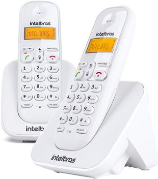 Telefone Sem Fio Digital Com Ramal Intelbras TS 3112 Branco - Aparelho ...