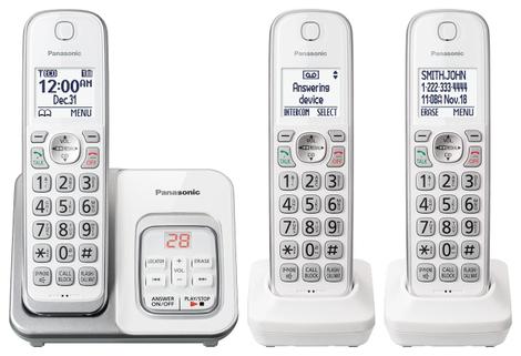 Telefone sem fio Panasonic KX-TGD633W com secretária eletrônica - Ramal - Magazine Luiza