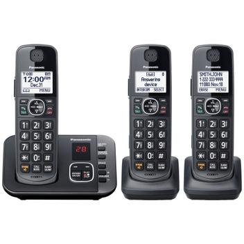 Telefone Sem Fio Panasonic KX-TGE633M com Secretária Eletrônica - Ramal - Magazine Luiza