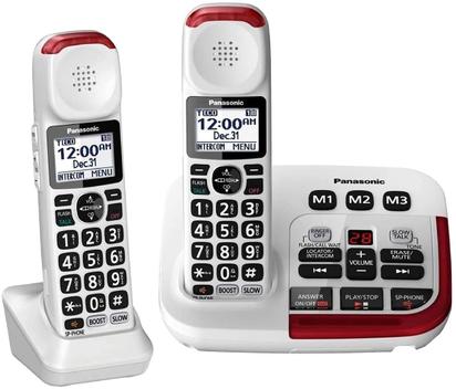 Telefone sem fio Panasonic KX-TGM420W com secretária eletrônica - Ramal - Magazine Luiza