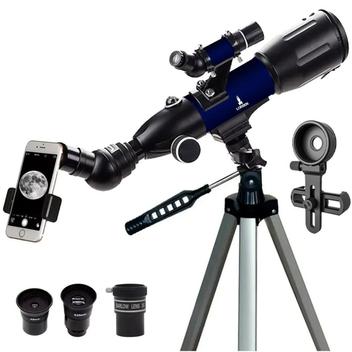 Telescópio Astronômico Refrator 400X70 Alumínio Tripé Lorben - Luneta ...