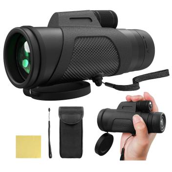 Telescópio Monocular AMITHER 12x42 HD de Alta Potência - HD Externo ...