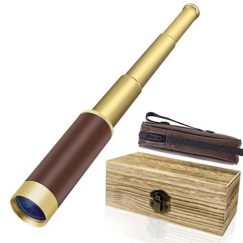 Telescópio Monocular Aubric Pirate 25x30mm - Zoom com Lente Impermeável ...