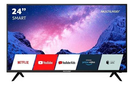 Televisão 24 Polegadas Multilaser Preto HD Smart TV TL040 - Smart TV ...