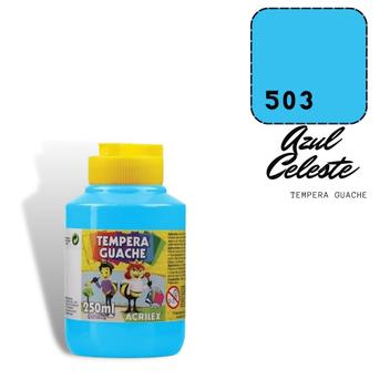 Tempera Guache Acrilex 250ml Azul Celeste - Tinta Guache - Magazine Luiza