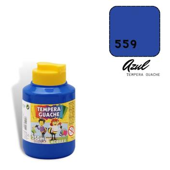 Tempera Guache Acrilex 250ml Azul - Tinta Guache - Magazine Luiza