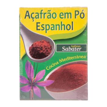 Tempero Açafrão Espanhol em Pó Sabater 0,75g - Azafranes Sabater ...
