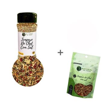 Tempero Chef Com Sal Kit Premium Pote Dosador + Refil 60G - Natural Do Povo - Temperos e ...