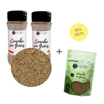 Tempero Cominho Em Grãos Kit 2 Pote Com Dosador + Refil 70G - Rocha ...