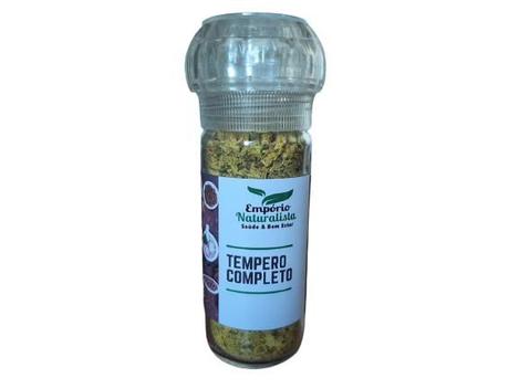 Tempero Completo no moedor de vidro - empório naturalista - Tempero ...