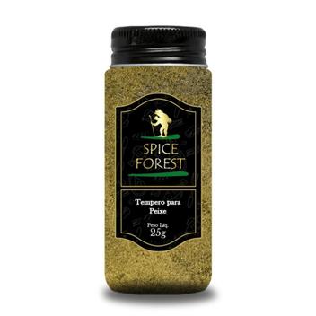 Tempero para Peixe - Frasco de Vidro com 25g - Spice Forest - Tempero ...