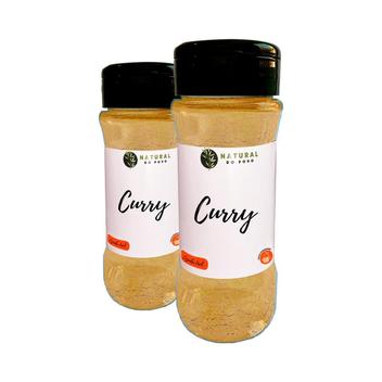 Tempero Selecionado Curry Em Pó Kit 2 Pote Com Dosador 70G - Natural Do ...
