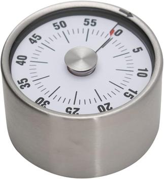 Temporizador Cronômetro Analógico 60min P/ Cozinha Inox - Mimo Style ...