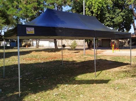 Tenda sanfonada 6x3 pvc lona nylon 600. - GOIANIA TENDAS - Gazebo ...