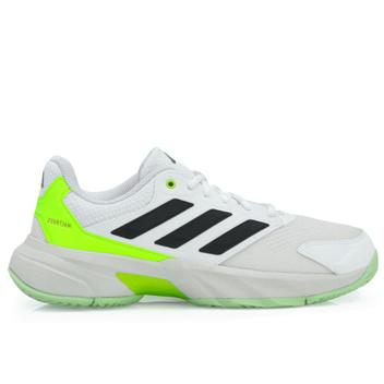 Tênis Adidas Courtjam Control 3 Branco Preto e Limão - Tênis Esportivo ...