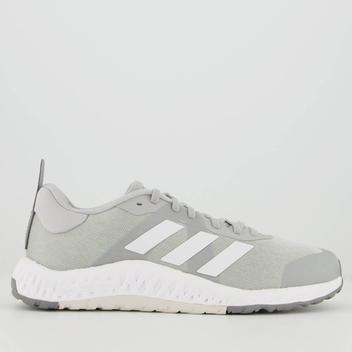 Tênis Adidas Everyset Trainer Cinza e Branco - Tênis Esportivo ...