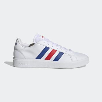Tênis Adidas Grand Court Lifestyle Masculino - Branco e Azul - Tênis ...