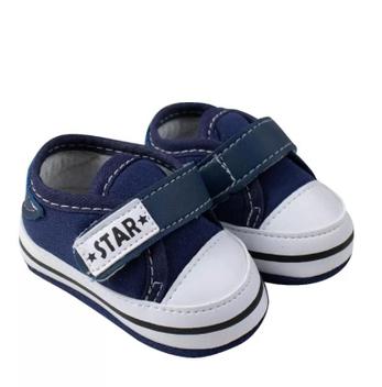 Tênis Bebê Pink Ou Azul Marinho - Calce Web - Tênis para Bebês ...