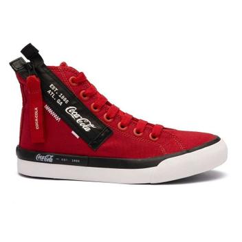 Tênis Coca Cola Atlanta Hype Zipper Feminino Vermelho - Tênis Feminino ...